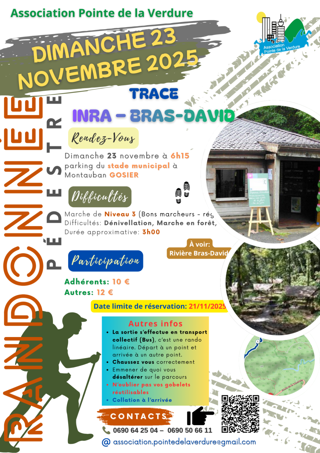 Randonnée Pédestre – Trace INRA / Bras-David avec l'association Pointe ...