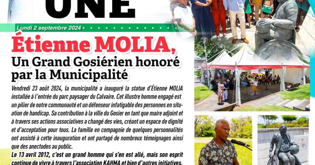Etienne Molia, un grand Gosiérien honoré par la municipalité