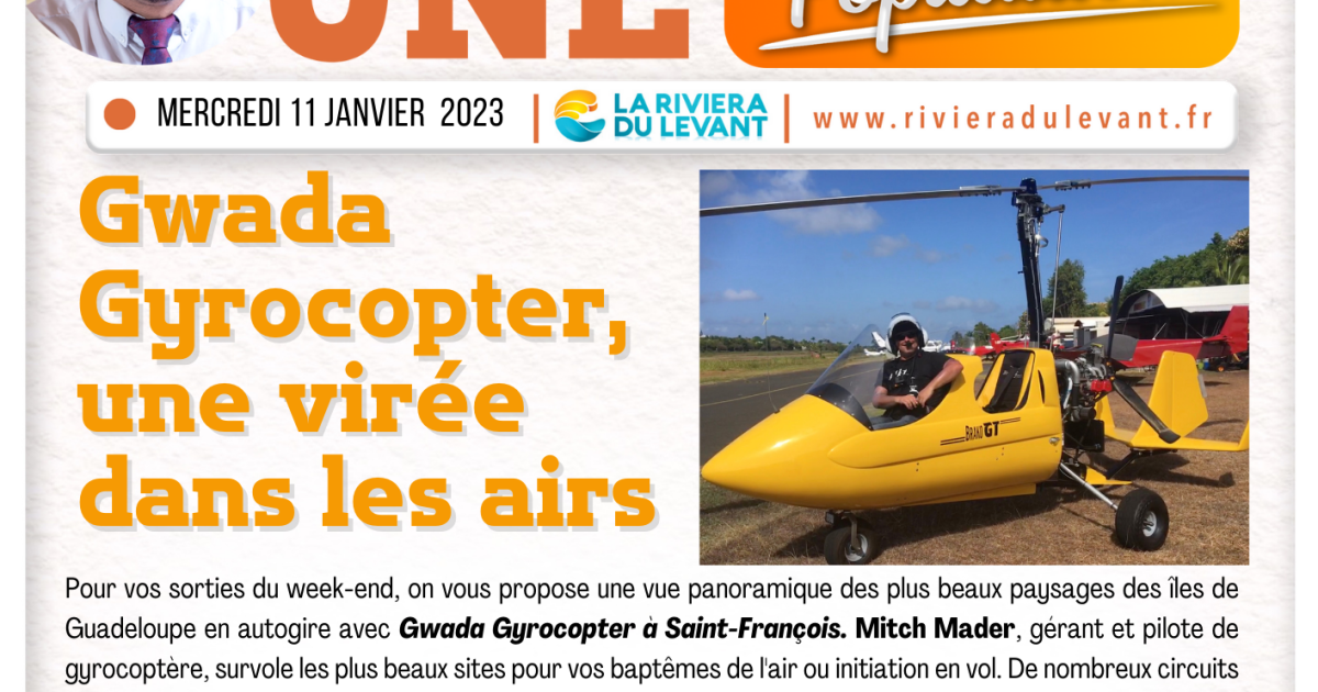 Gwada Gyrocopter, une virée dans les airs