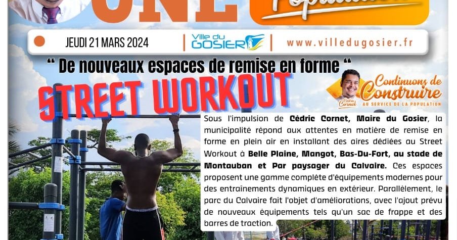 Street Workout de nouveaux espaces de remises en forme